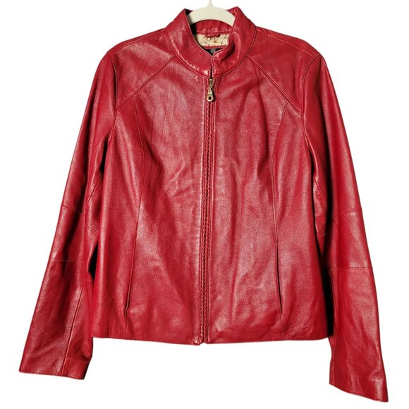 Wilsons Leather | Jackets & Coats | Wilsons Leather Womens Red Y2k Moto ...